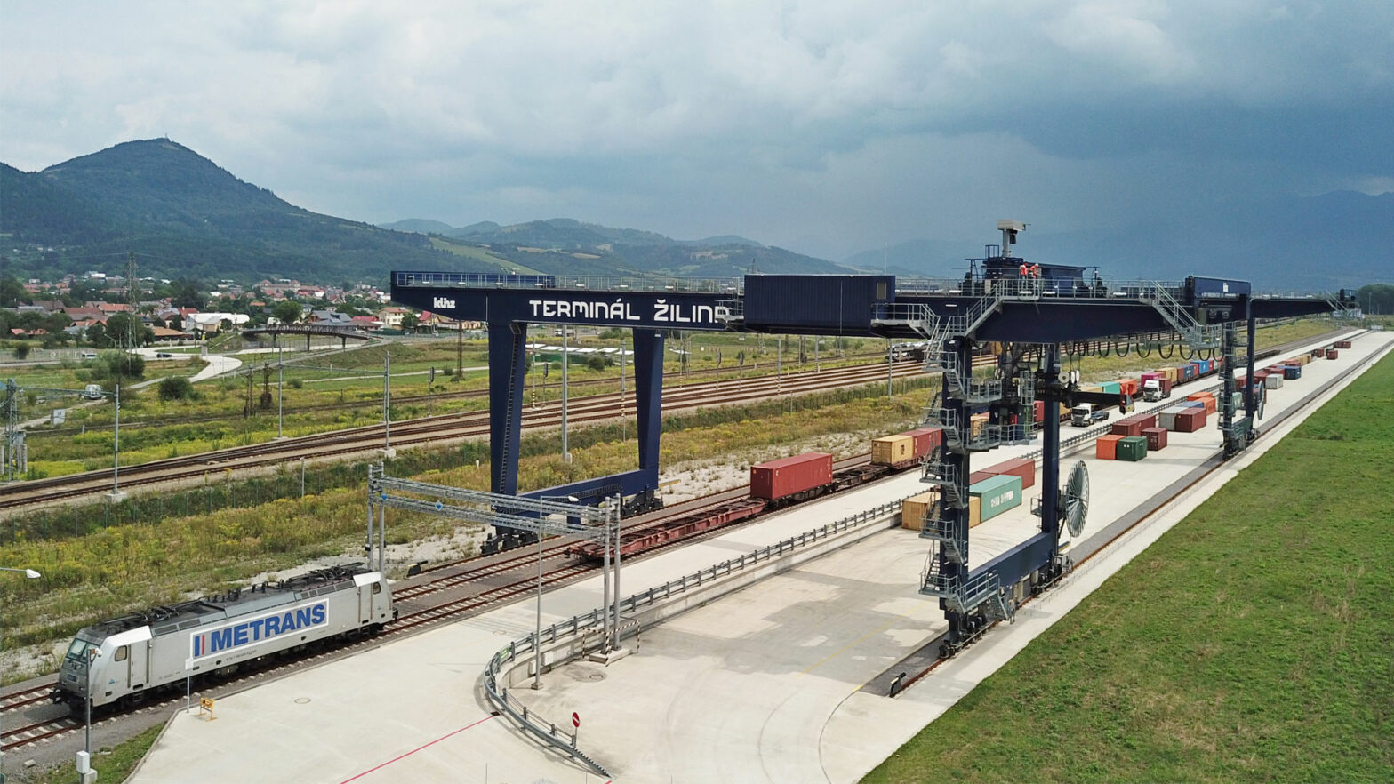 The arrival of the first train to Zilina terminal – METRANS